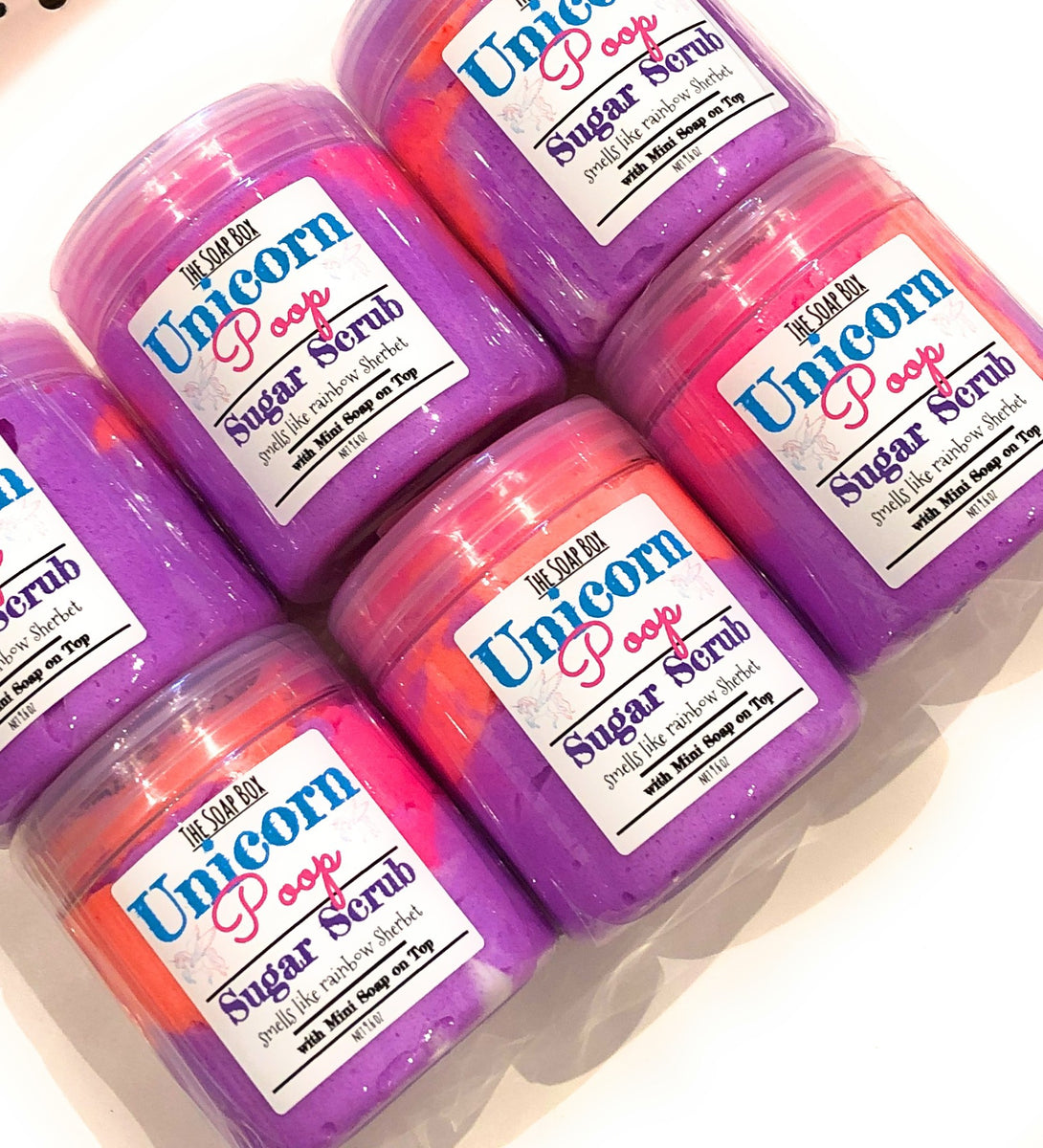 Unicorn POOP whipped cream sugar scrub - New – The Soap Box