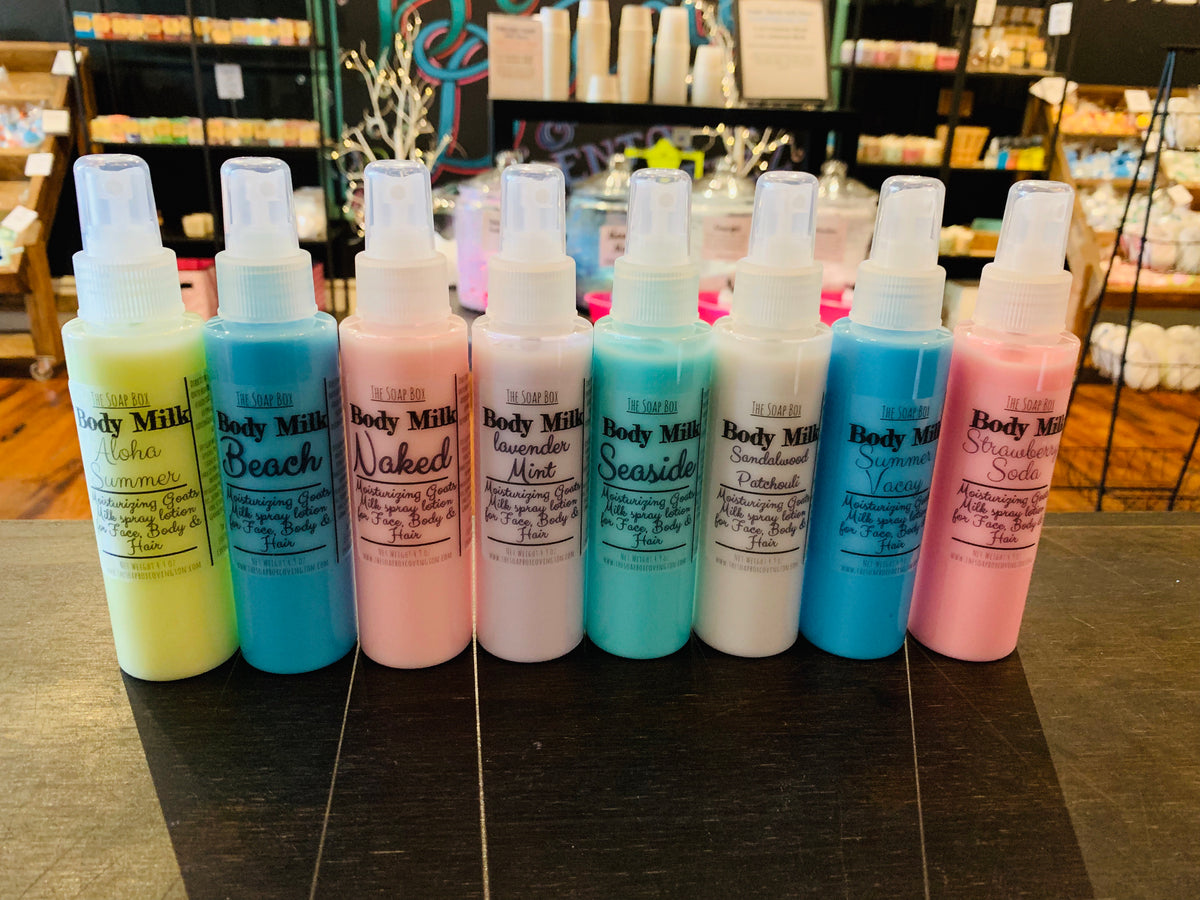 Body Milk - sprayable Goat milk lotion - Choose your scent NEW – The ...
